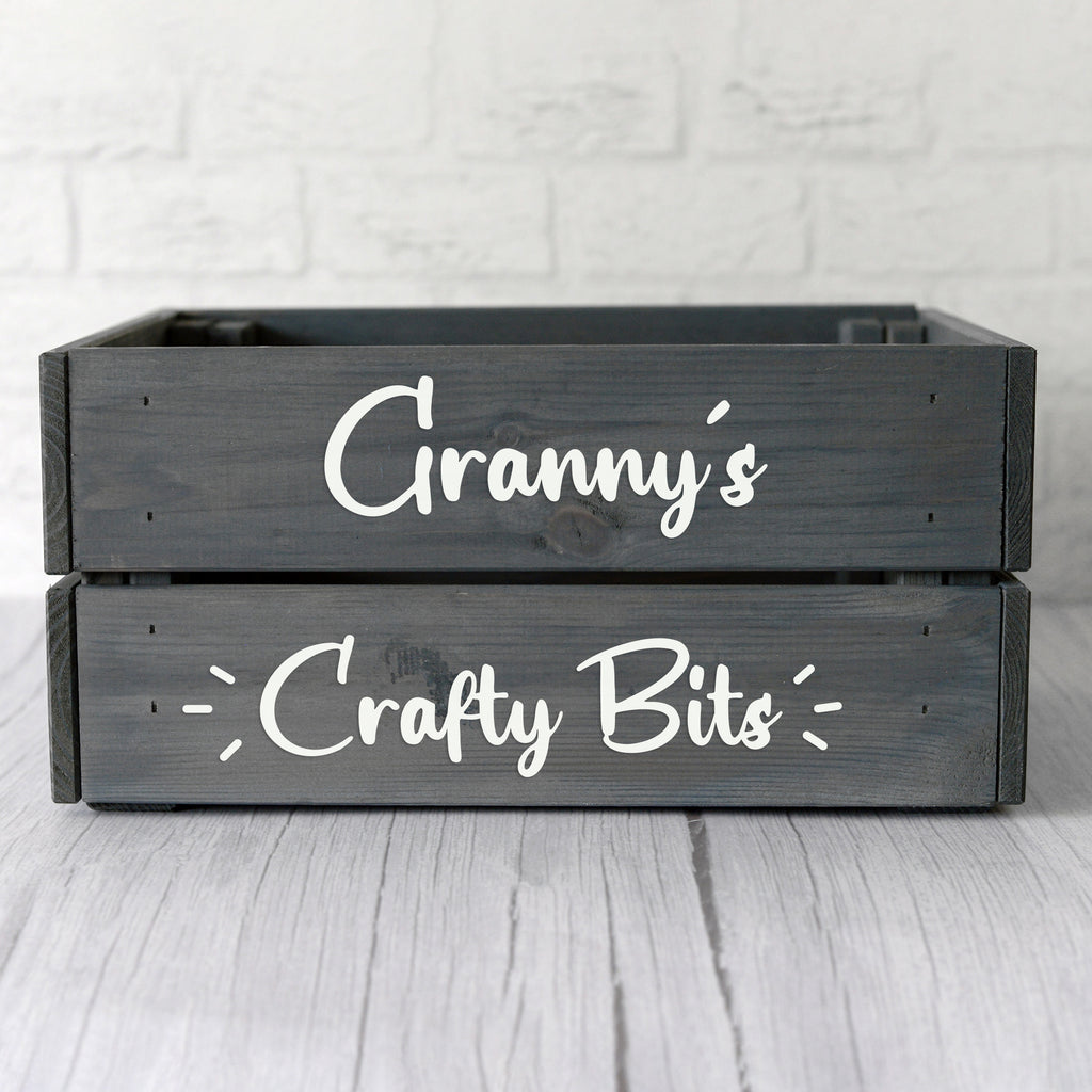 Personalised Wooden Crafting Crate – perfect gift for Mother's Day, Bi ...